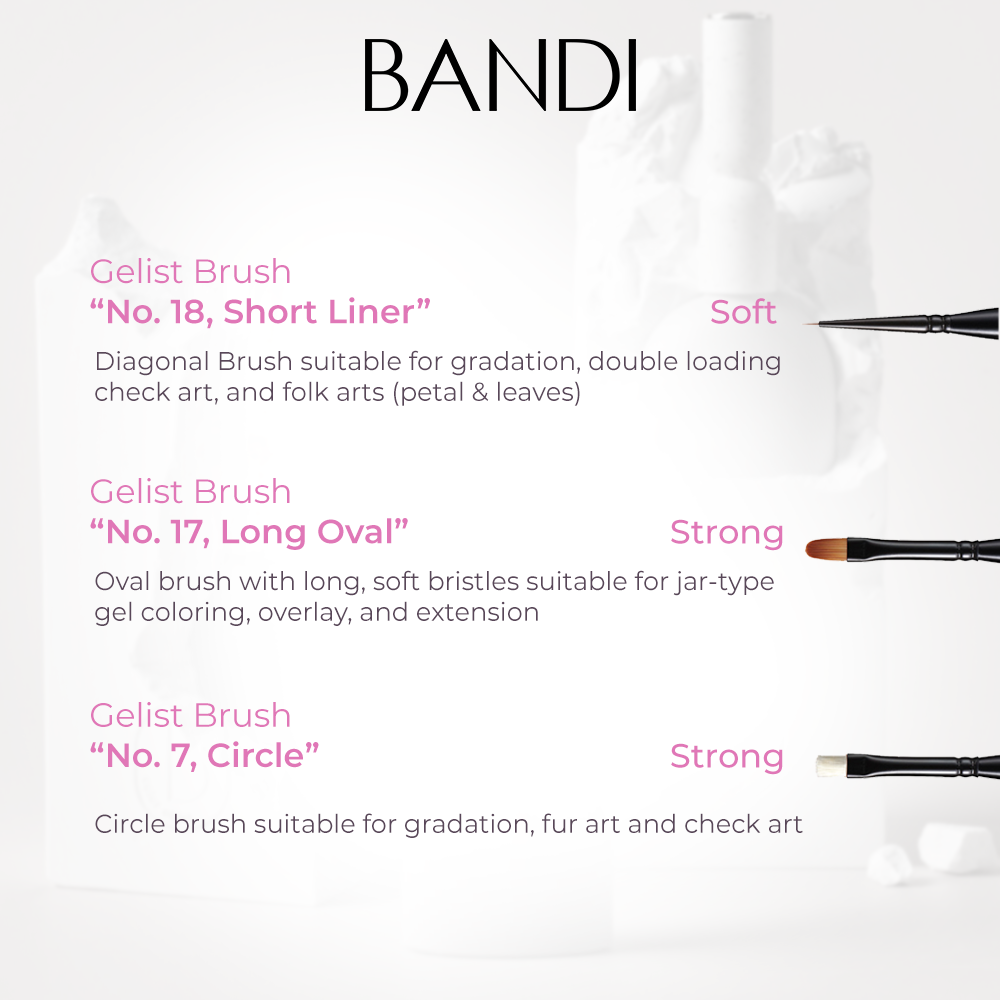 BANDI GELIST Brush NO.7 GEL CIRCLE (GC0) – New Summit Colors ...