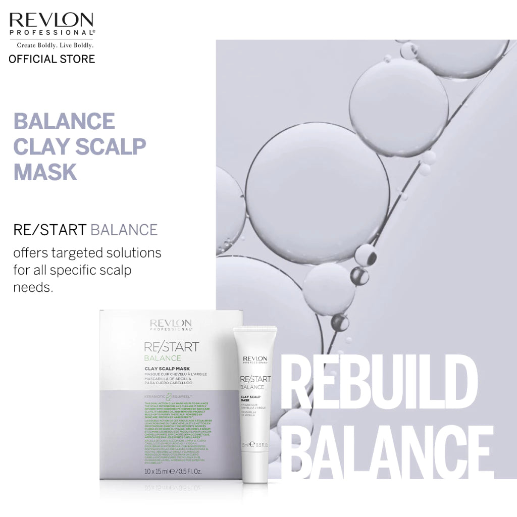 Revlon Professional RE/Start BALANCE Clay Scalp Mask 10 x 15mL – New ...
