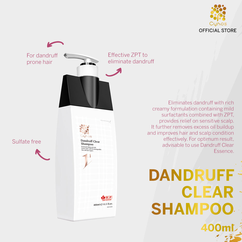 Cynos Dandruff Clear Shampoo 400ml – New Summit Colors Distribution Inc.